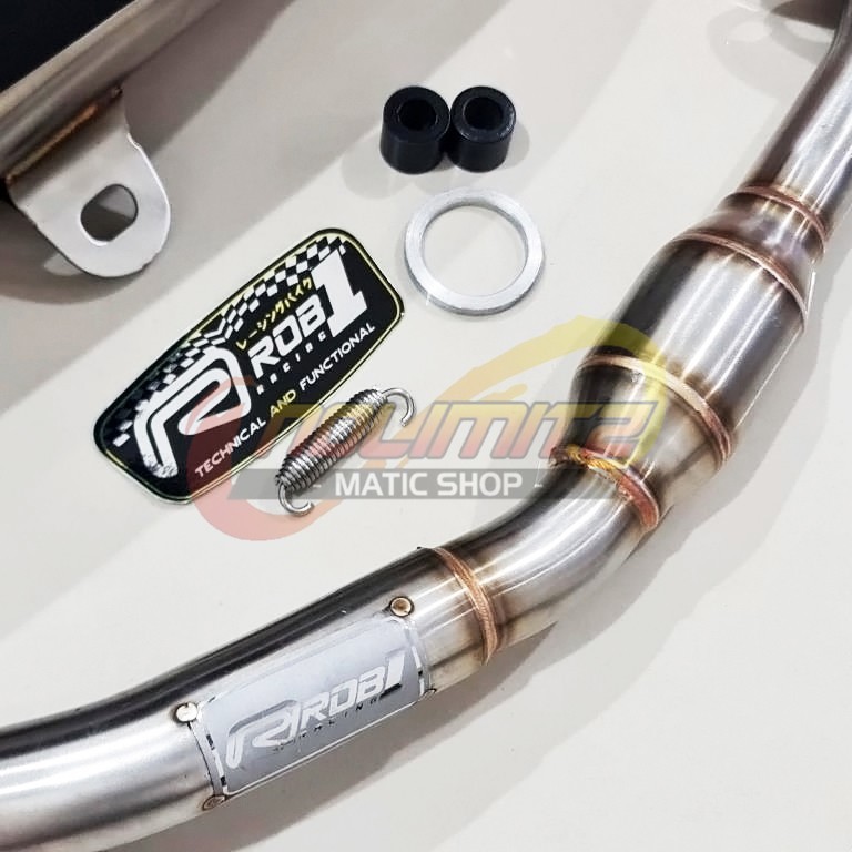 Jual Knalpot ROB1 Standar Racing Cup V Power Boom NEW NMAX TURBO Tech ...