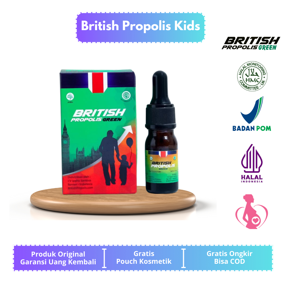 Jual BRITISH PROPOLIS GREEN FOR KIDS ISI 6ML | Shopee Indonesia