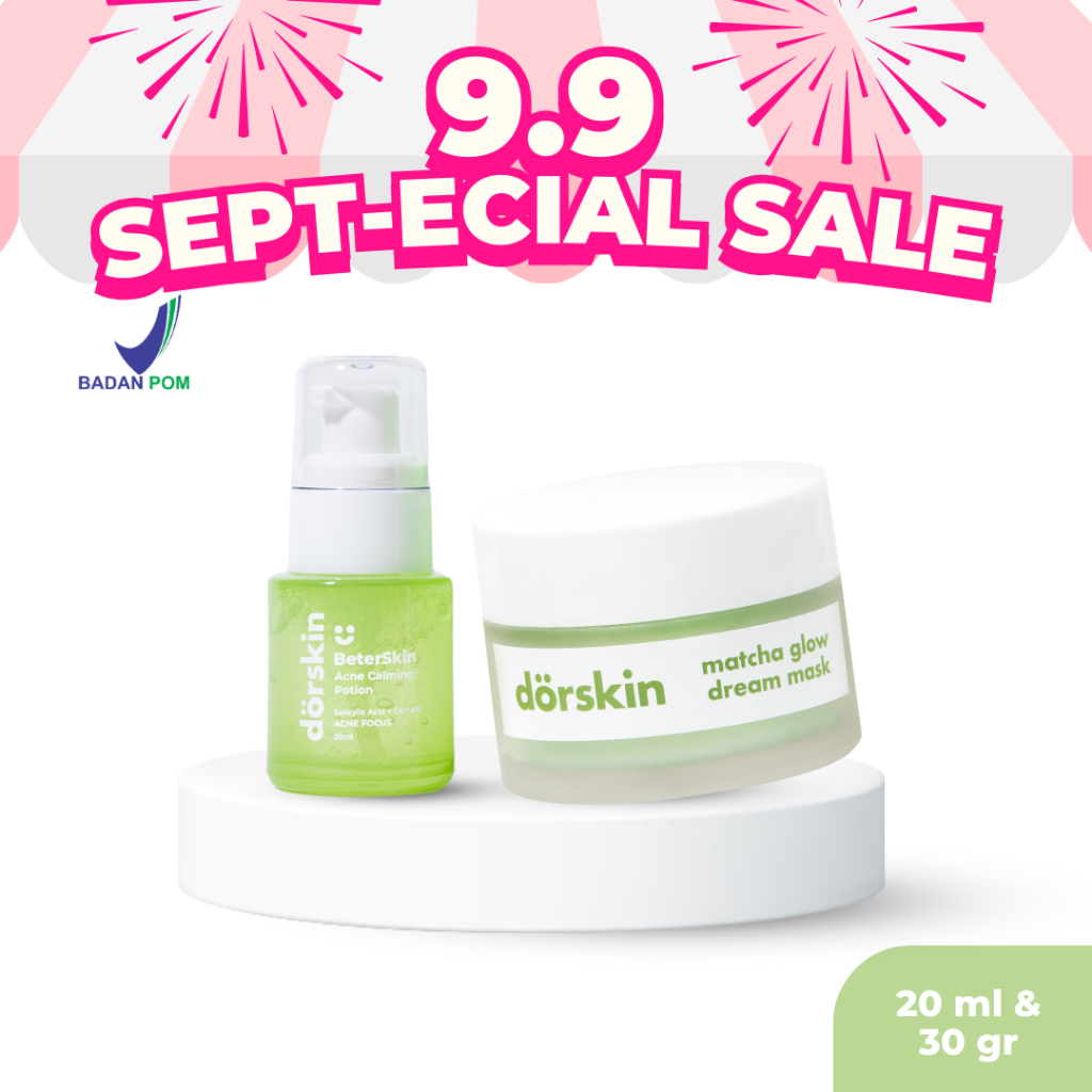 Jual [ACNE RESCUE KIT] Dorskin Matcha Glow Dream Sleeping Mask ...