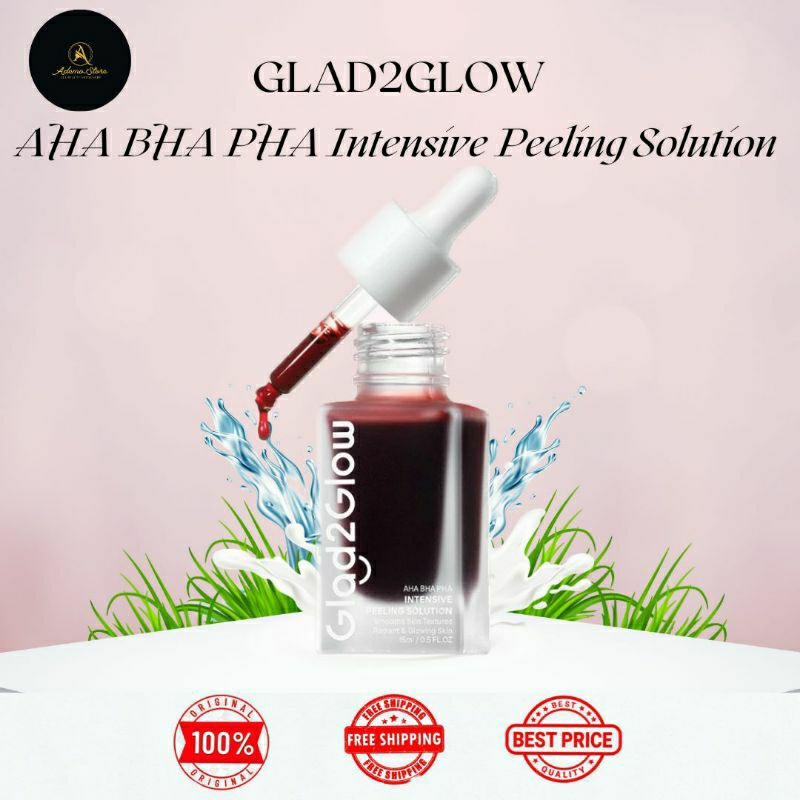 Jual Glad2Glow AHA BHA PHA Intensive Peeling Solution 15ml | Shopee ...
