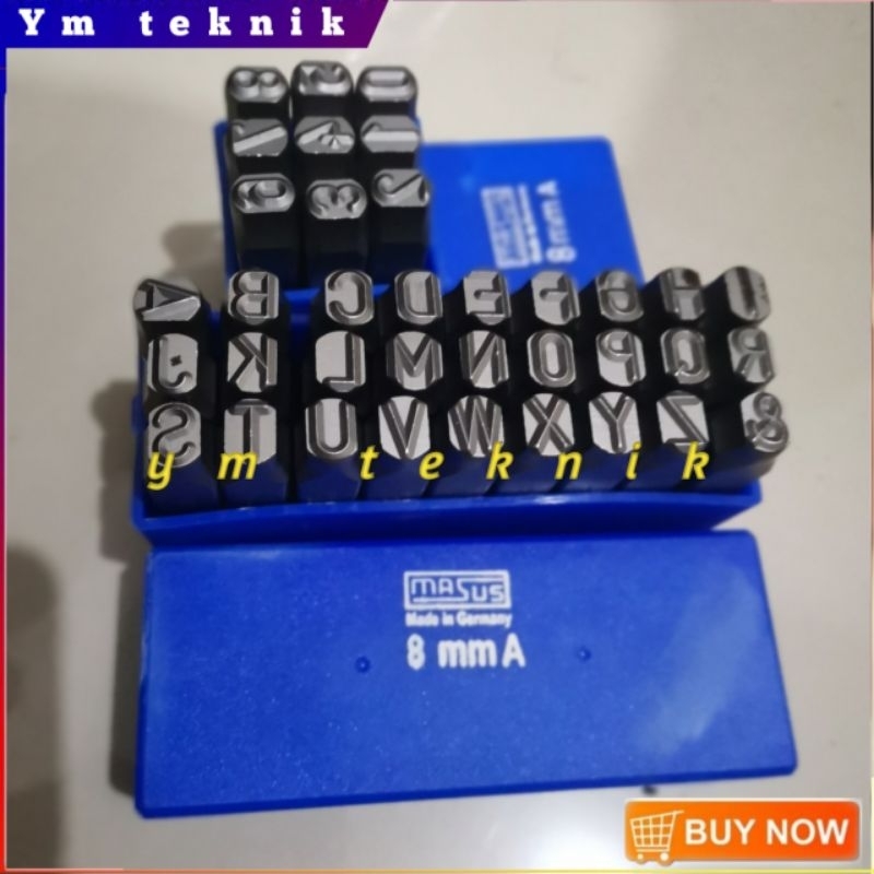 Jual Angka Ketok Huruf 8 mm Mata Ketok Angka Dan Huruf 8mm Masus ...