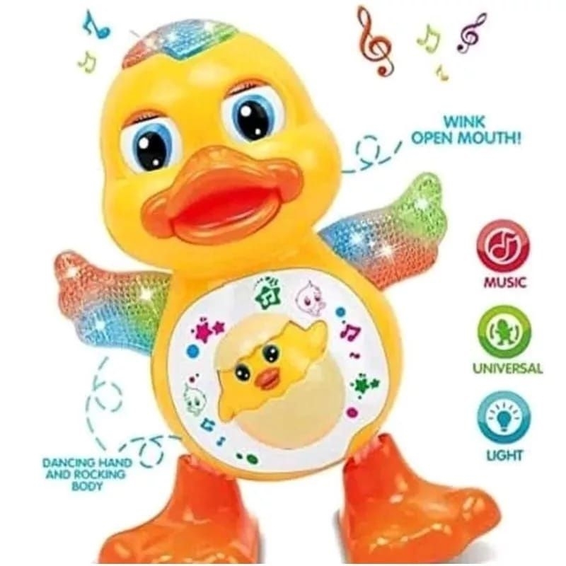 Jual Mainan bebek joged goyang dancing duck kuning lampu musik dos ...