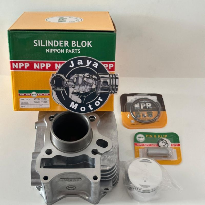 Jual Blok seher cylinder boring set piston kit Smash Titan Npp | Shopee Indonesia