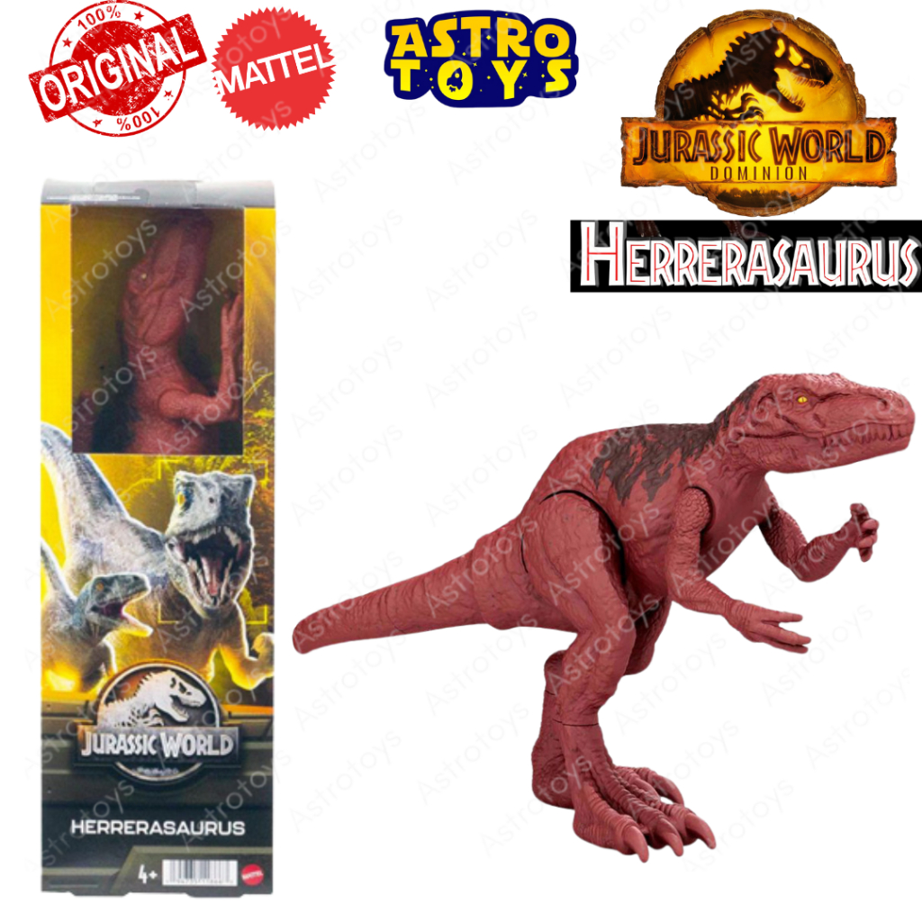 Jual Mattel Jurassic World Dominion Herrerasaurus Original 30cm ...