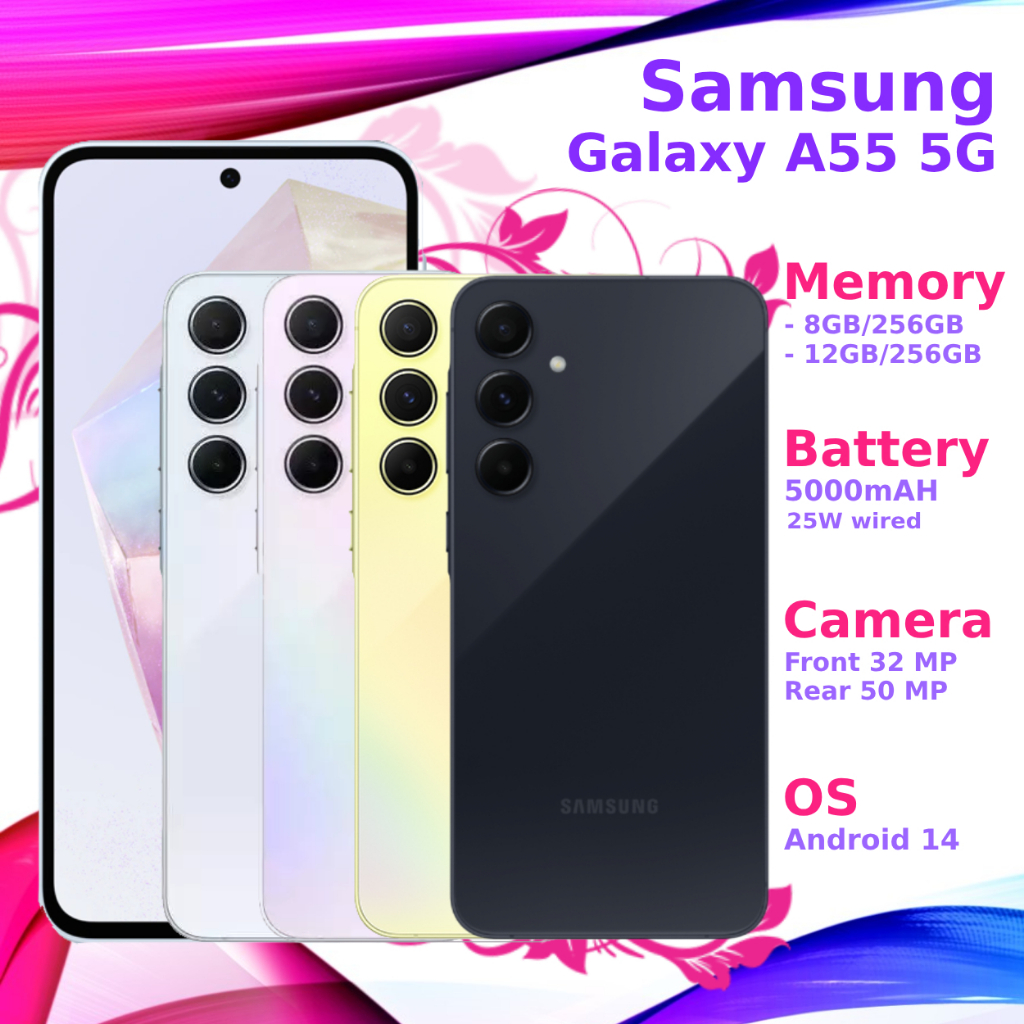 Jual HP/Smartphone Android Samsung Galaxy A55 5G 8/256GB | 12/256GB ...