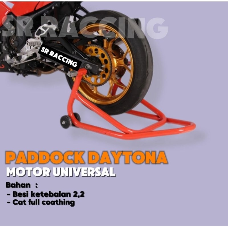 Jual Standar paddock pedok Motor Universal copy model daytona Ninja RR ...