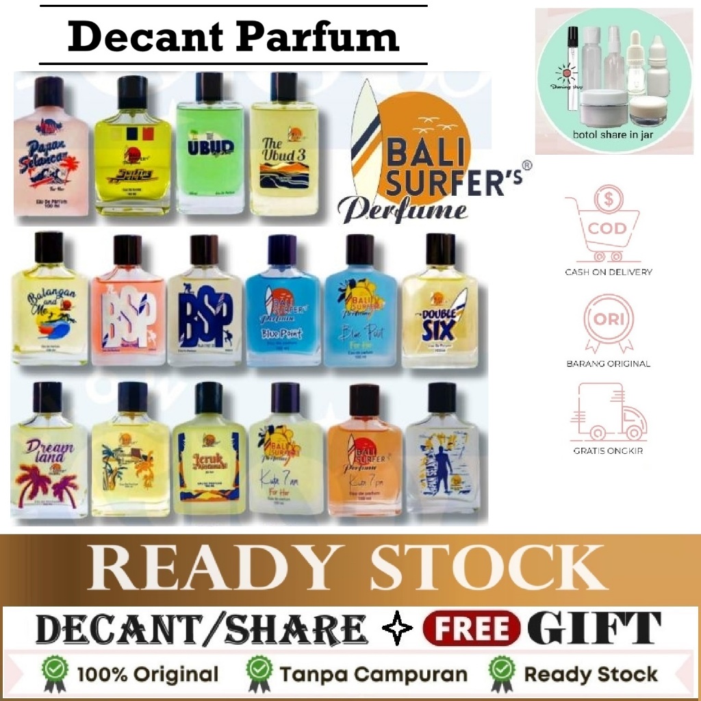 Jual (FREE TESTER) Decant/Share - Bali Surfers Perfume (BSP) All ...