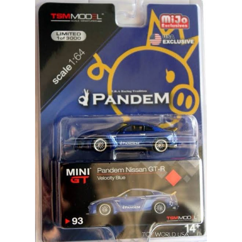 Jual MINI GT R35 PANDEM VELOCITY BLUE NO 93 | Shopee Indonesia