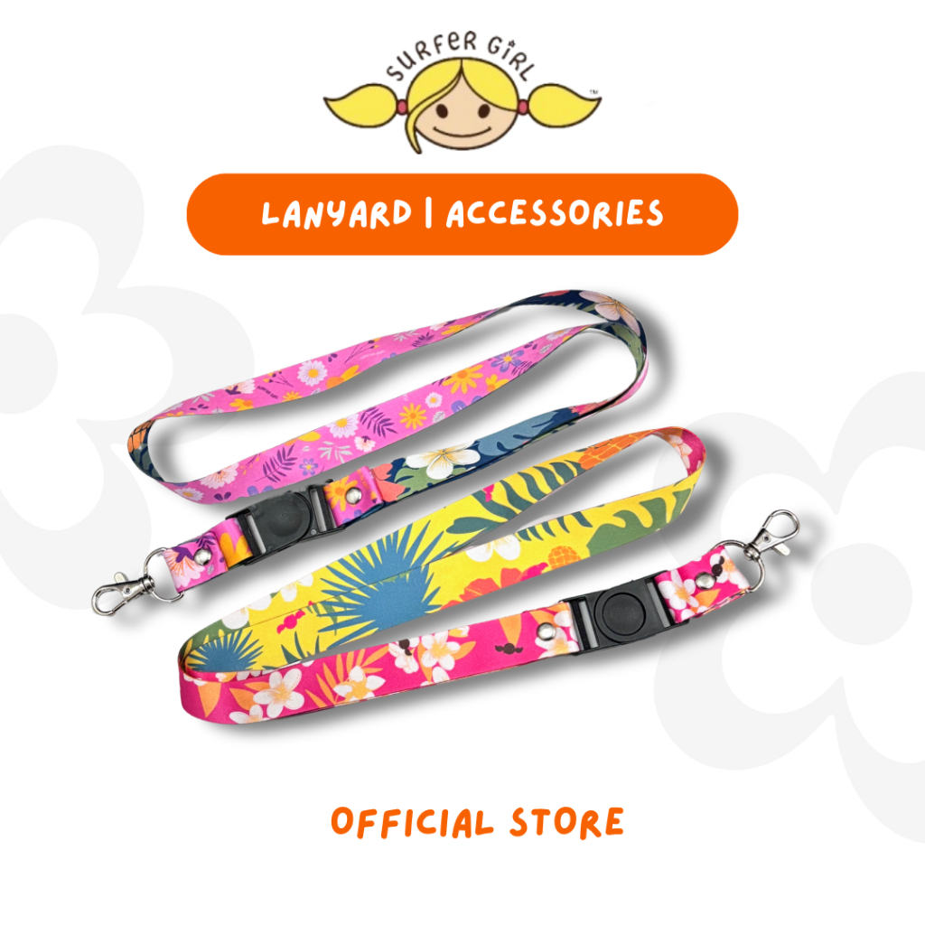 Jual Surfer Girl Tropical Timeless Lanyard | Gantungan Nametag ...