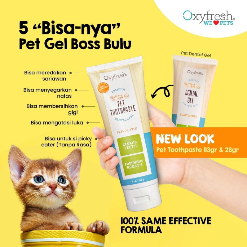 Jual Oxyfresh Gel Untuk Luka Gusi / Sariawan / Mulut Hewan / Odol / Pet ...