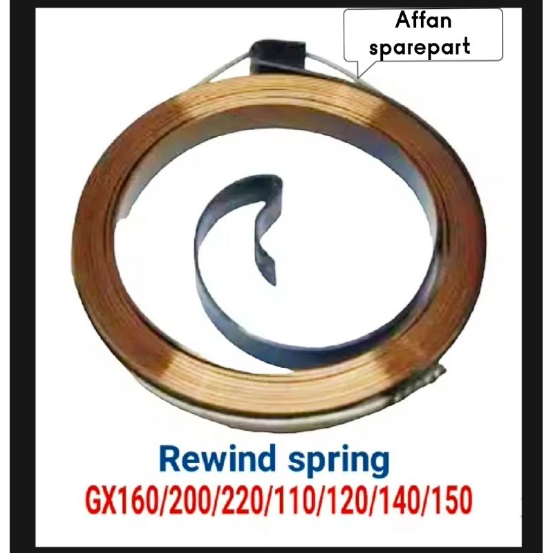 Jual per starter recoil GX110 / 120 / 140 / 160 / 200 honda pergas tarikan nyala mesin rewind ...