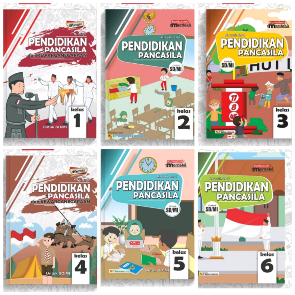 Jual ORI harga satuan buku teks pendidikan Pancasila kurikulum merdeka untuk SD/mi penerbit WKJ ...