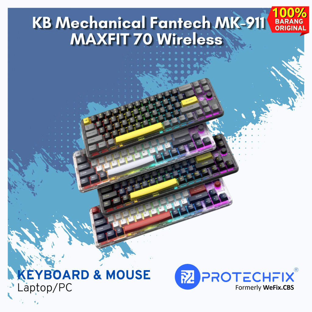Jual KB Mechanical Fantech MK-911 MAXFIT 70 Wireless | Shopee Indonesia