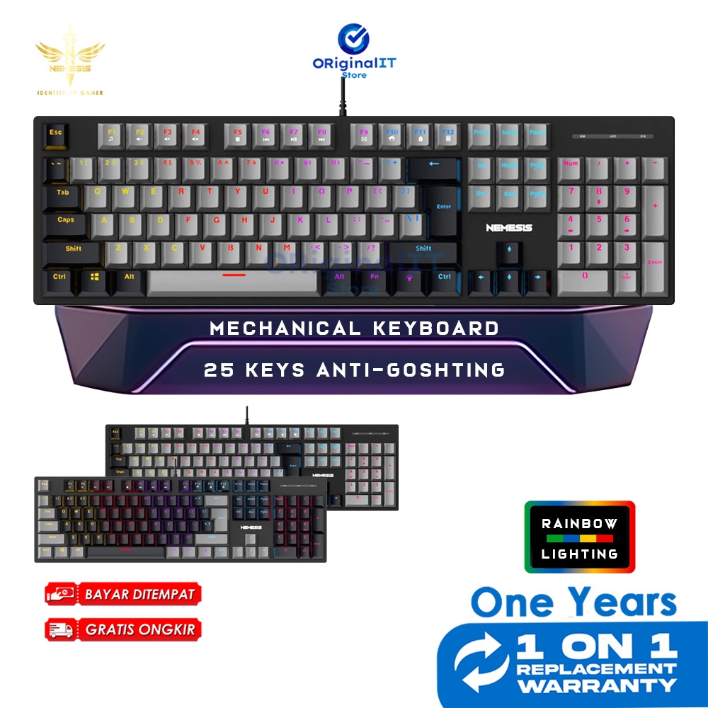 Jual Keyboard Mechanical NYK Nemesis LASHER KX10 Keyboard Gaming ...