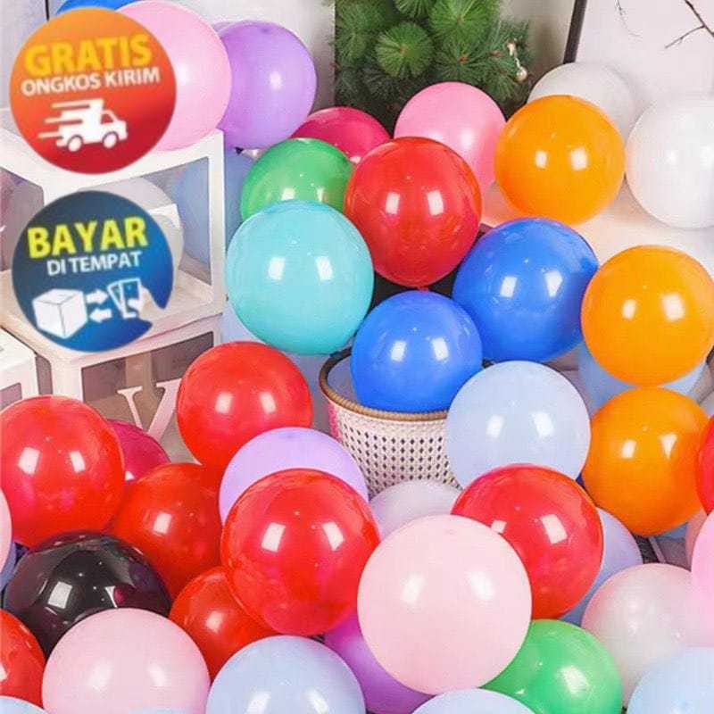 Jual MIKADO - KP196 BALON LATEX DOFF 12INCH BALON LATKES BALON ULANG ...