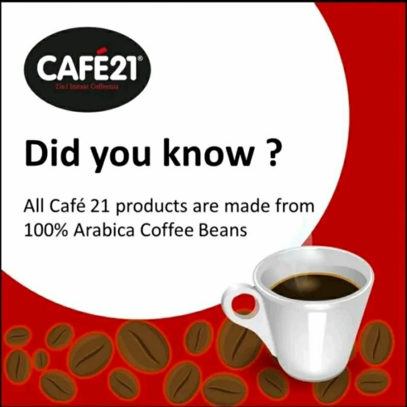 Jual CAFE21 Instant Coffee Mix Tanpa Gula isi 25 Sachet | Shopee Indonesia