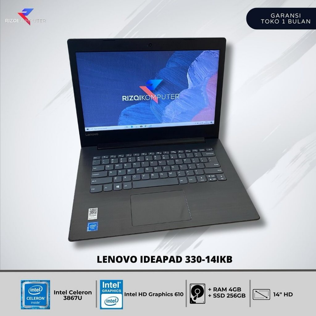 Jual Lenovo Ideapad 330-14IKB Intel Celeron 3867u Ram 4GB SSD 256GB | Shopee Indonesia