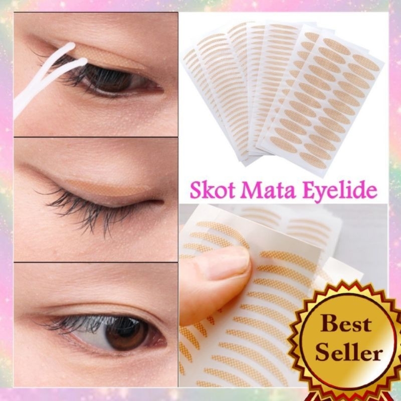 Jual Skot Mata coklat Double Side/Skot Mata Jaring/Eyelid Tape Double ...