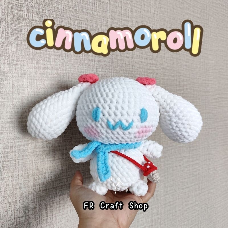 Jual Amigurumi Cinnamoroll Plushie || Boneka Rajut Cinnamoroll | Shopee ...
