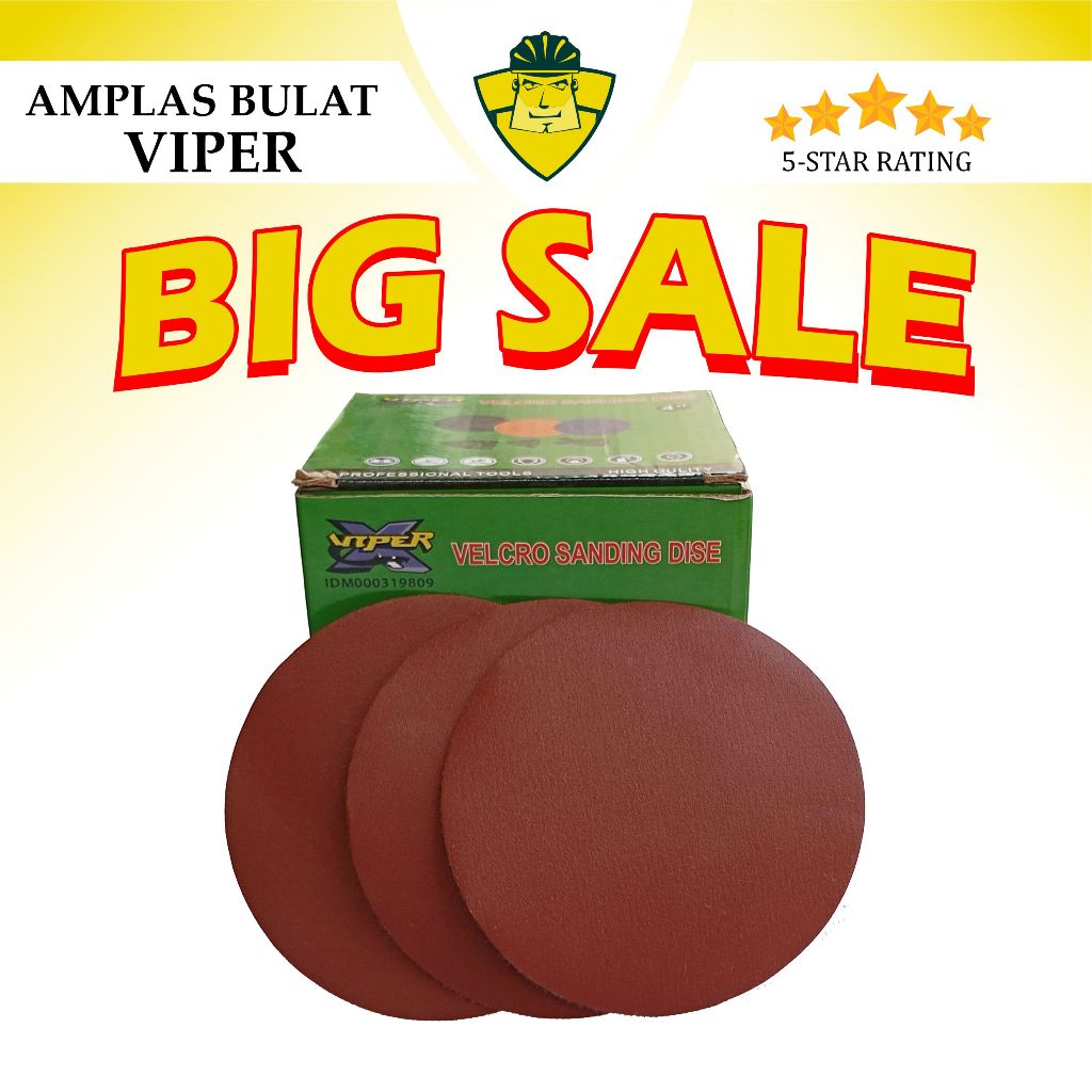 Jual Abang Amplas Bulat 4 Inch / Ampelas Bulat Murah / Sanding Paper ...