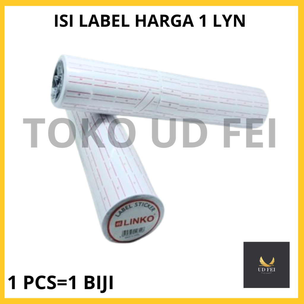 Jual (1 PCS=1BIJI) Isi Label Harga/ isi label harga LINKO/ Isi Label ...