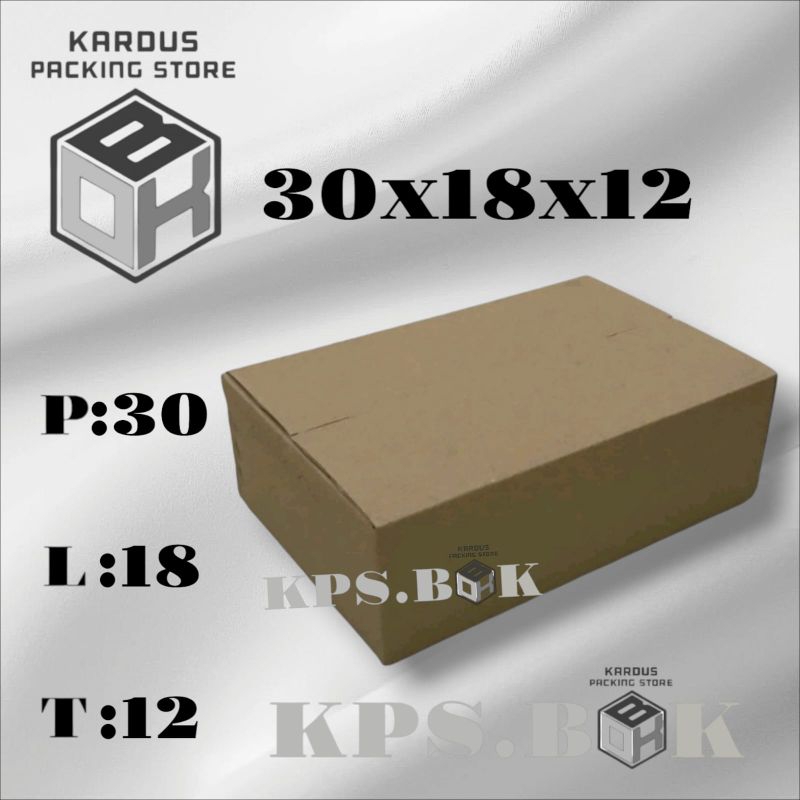 Jual kardus box packing 30x18x12 | Shopee Indonesia