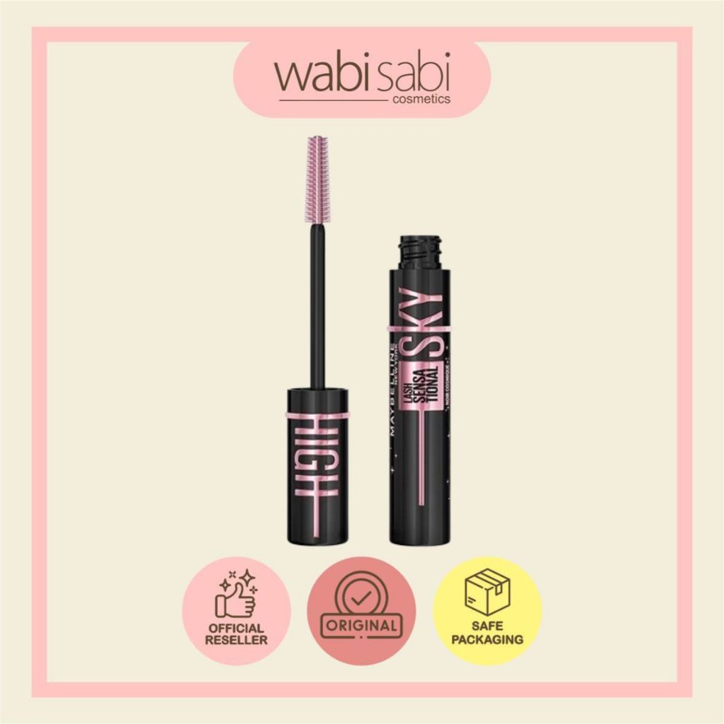 Jual MAYBELLINE - Sky High Cosmic Black Easy Wash Mascara 6ml | Shopee ...