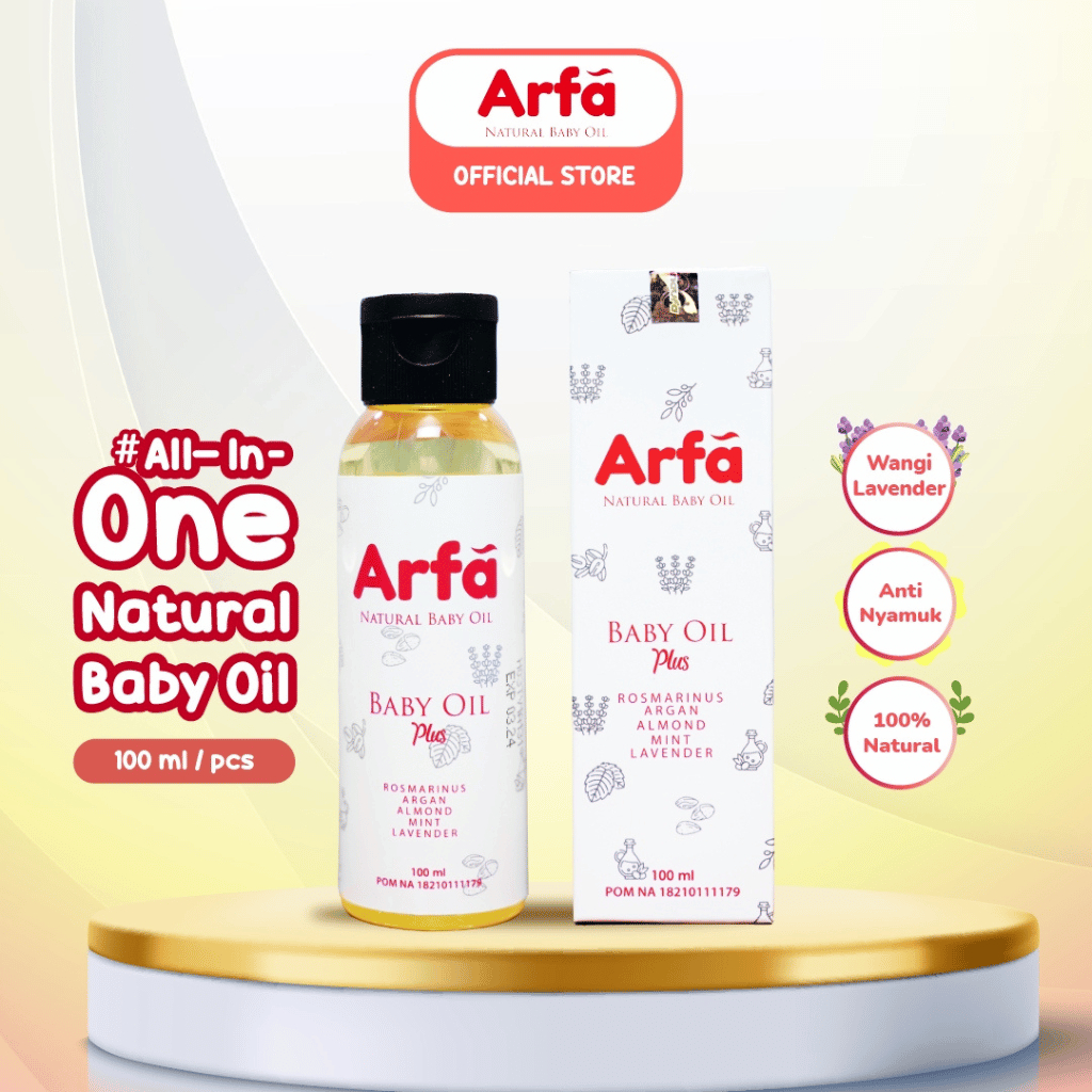 Jual Arfa Baby Oil 100ml - Minyak Telon Alami Bayi & Anak 1 Botol ...