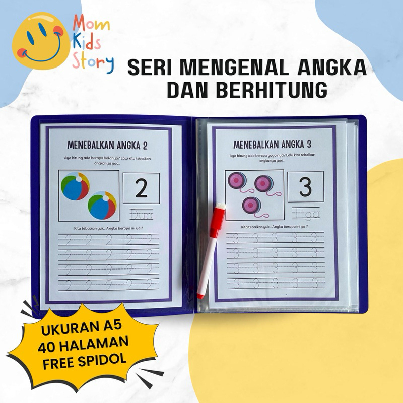 Jual Buku Belajar Worksheet Anak Seri Mengenal Angka dan Berhitung ...