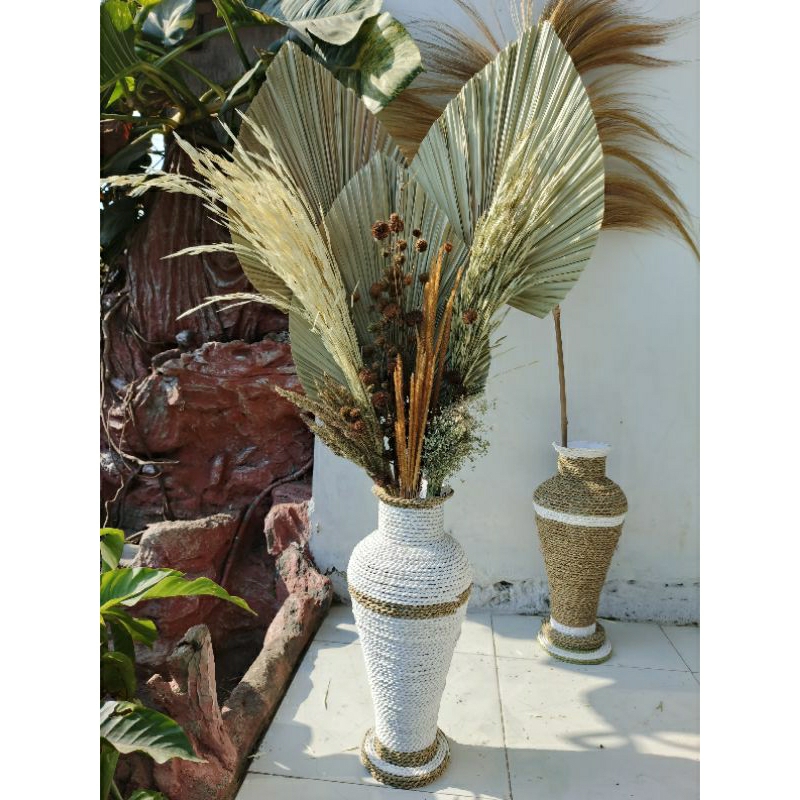 Jual bunga dekorasi | bunga rustic / bunga hias /dekorasi ruangan + vas ...