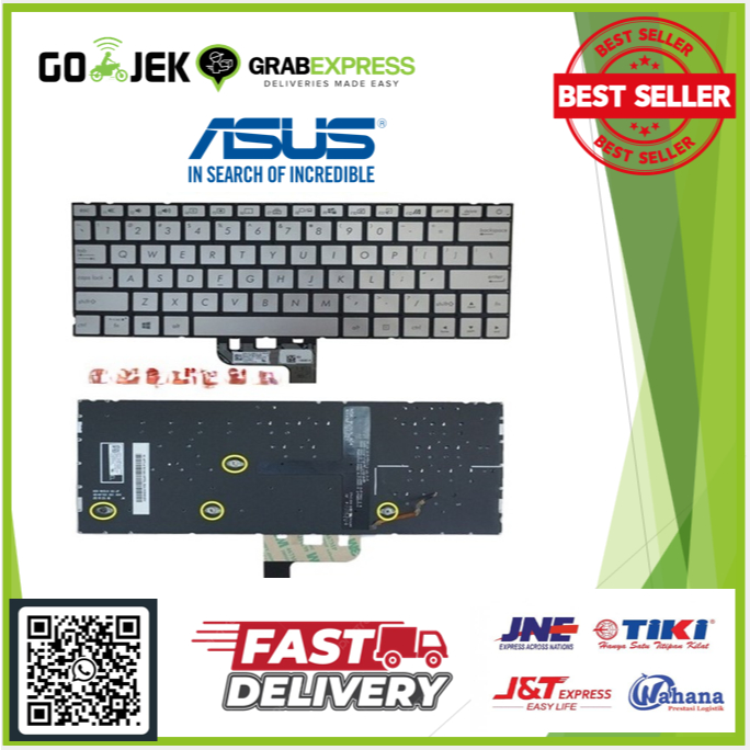Jual Keyboard laptop Asus Zenbook 14 UM431 UM431D UM431DA UM431DA ...