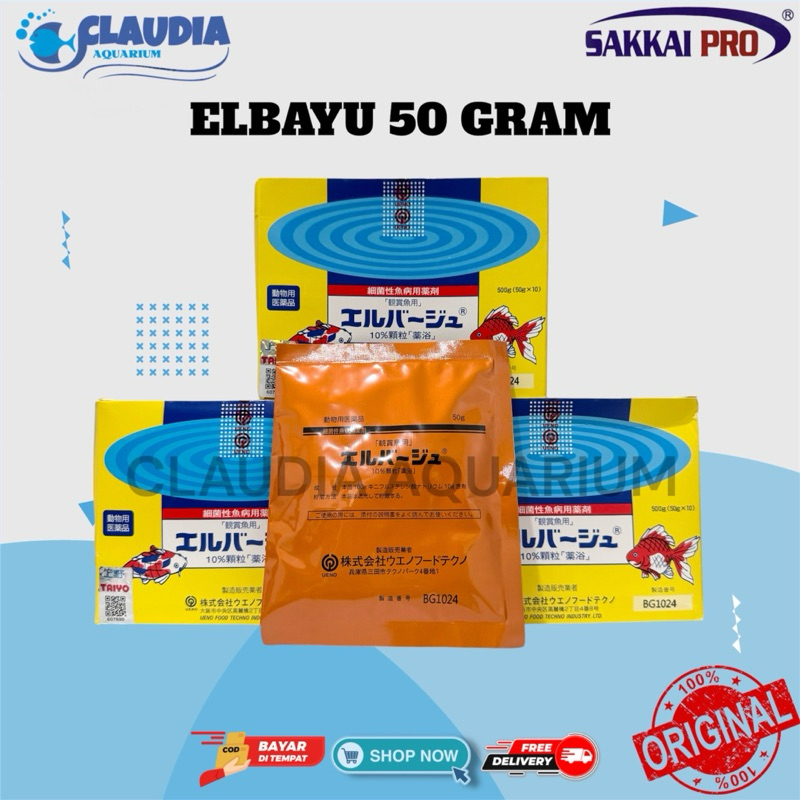 Jual ELBAYU 50 Gram ELBAYOU OBAT IKAN 50GR MENCEGAH DAN MENGOBATI SAKIT ...