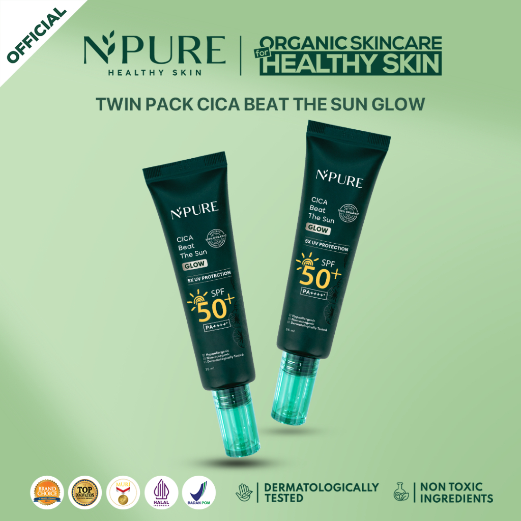 Jual 【TWIN PACK SUNSCREEN】NPURE Sunscreen Cica Beat The Sun / Sunscreen ...