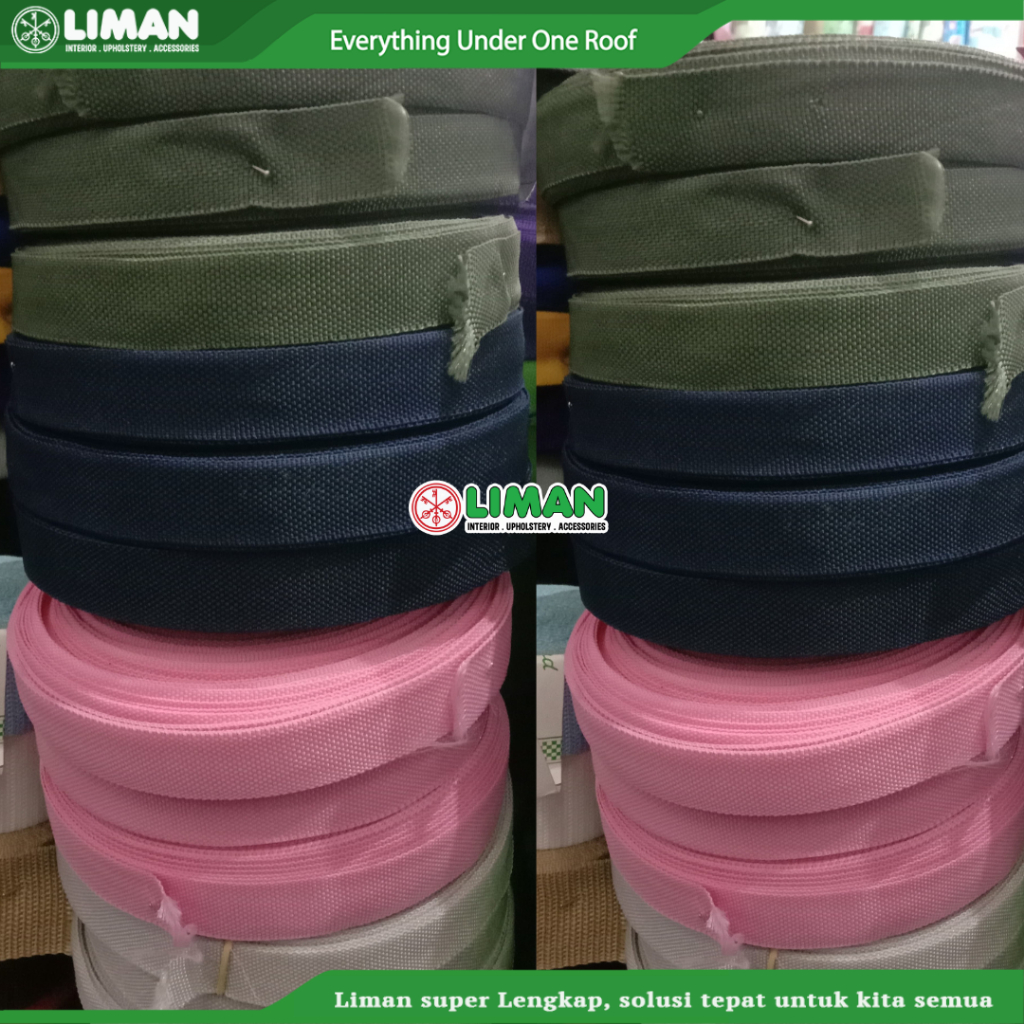 Jual Bisban L 20 R (1 Roll isi 32 Meter) / Webbing / Pelipit | Shopee ...