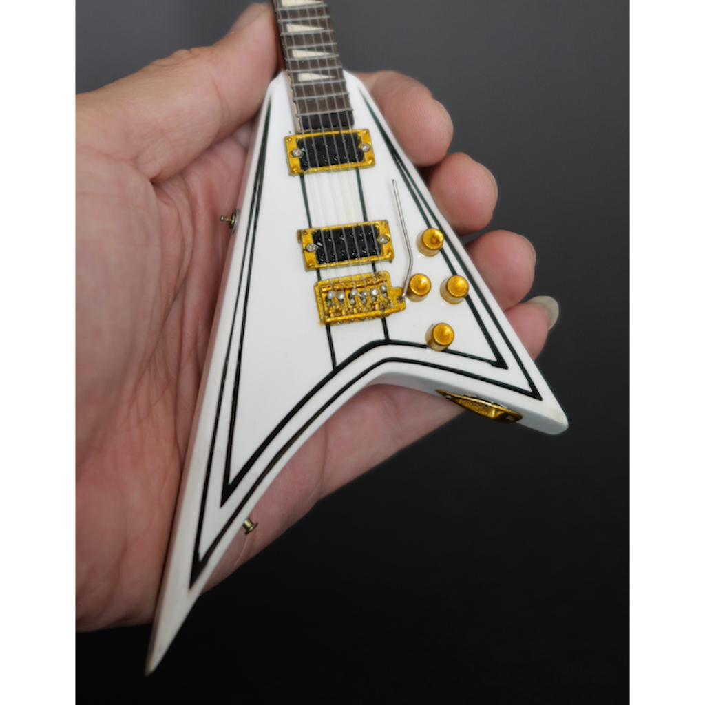 Jual Randy Rhoads Concord Ozzy Mini Gitar Miniature Guitar 1:6 Putih ...