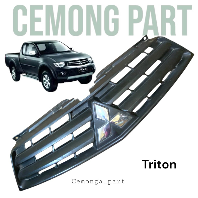 Jual FRONT GRILL GRILLE COVER LAMBANG DEPAN MITSUBISHI STRADA TRITON ...