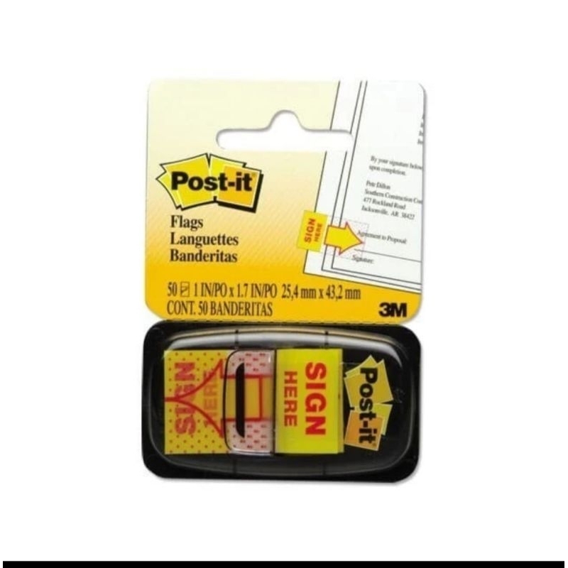 Jual Post It 3M Sign Here 680-9 (50 Lembar) | Shopee Indonesia