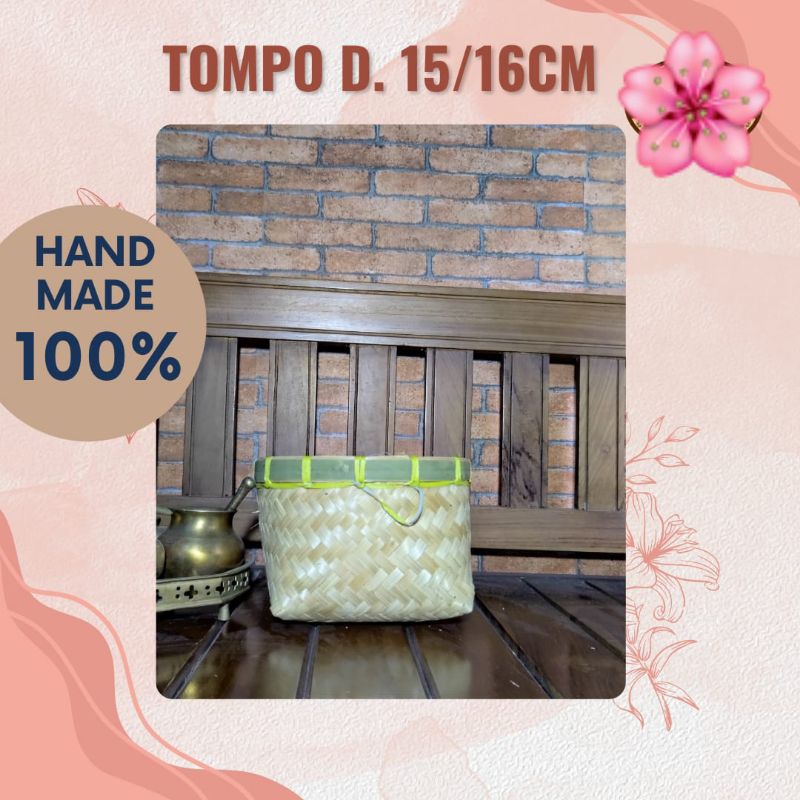 Jual Tumbu diameter 15/16cm/phiti/wakul bambu/Tompo/anyaman bambu/pot ...
