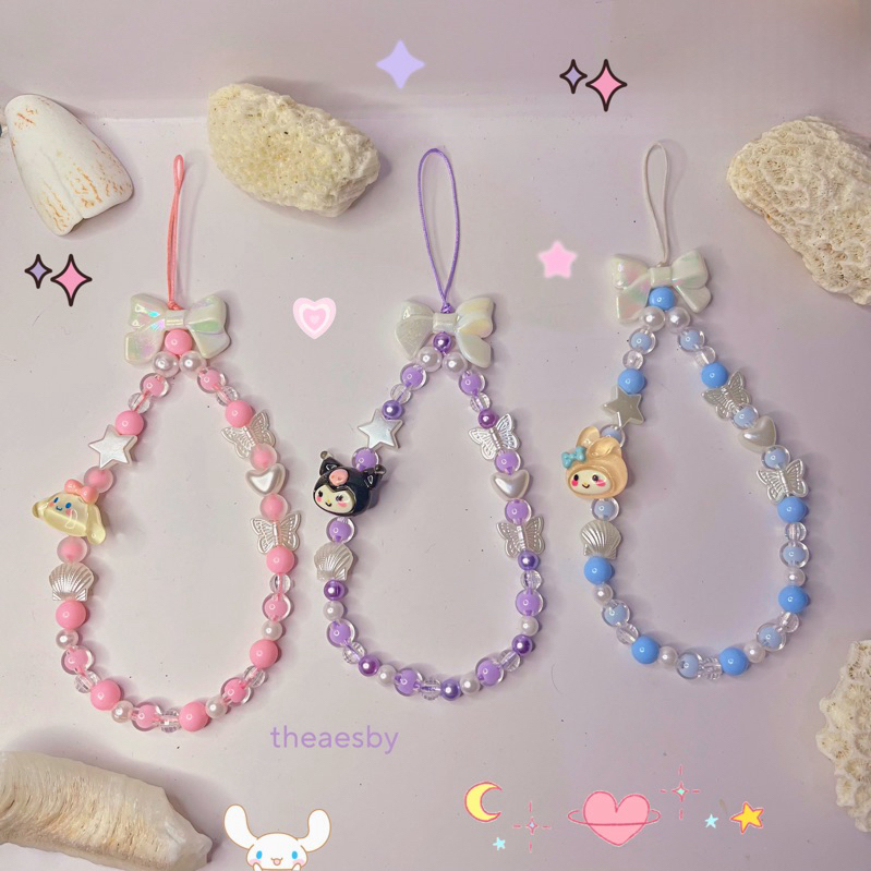 Jual (TANPA PO) SANRIO STRAP PHONE, STRAP PHONE MANIK, GANTUNGAN HP ...