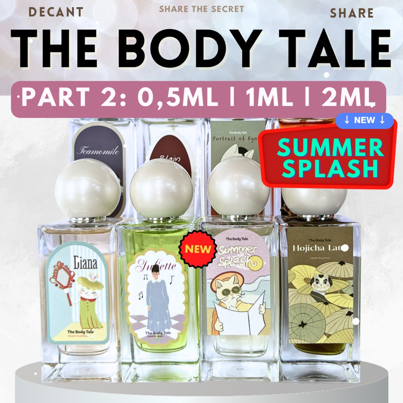 Jual FREE GIFT! Share Decant THE BODY TALE 0,5ML 1ML 2ML Parfum SUMMER ...