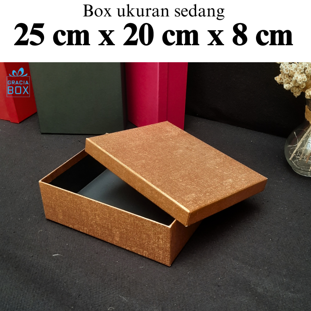 Jual BOX HAMPER - HARDBOX - KOTAK KADO - ukuran 25 cm x 20 cm x 8 cm ...