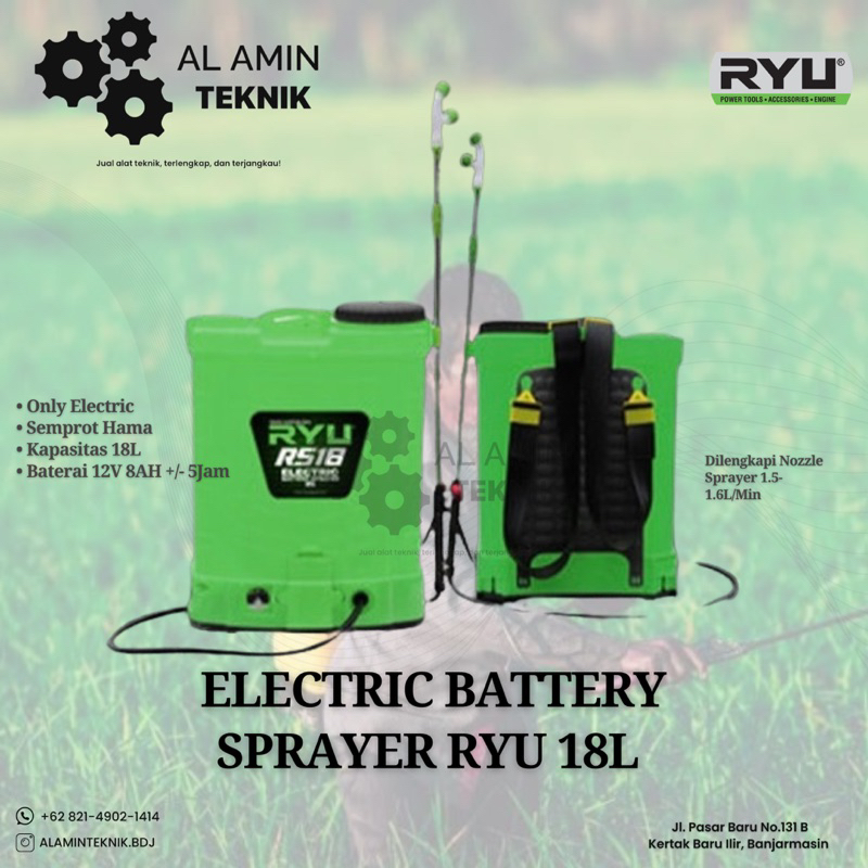 Jual Alat Semprot Pertanian Sprayer hama Electric 18L - Sprayer Hama ...