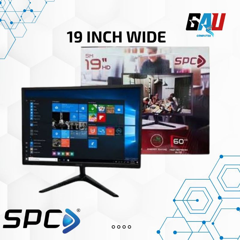 Jual MONITOR LED 19 INCH MERK SPC PORT HDMI / VGA GERATIS KABEL/ADAPTOR ...