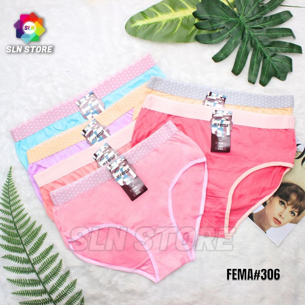 Jual (12PCS) CELANA DALAM WANITA / PEREMPUAN FEMA 885 306 BAHAN ELASTIS LEMBUT | Shopee Indonesia