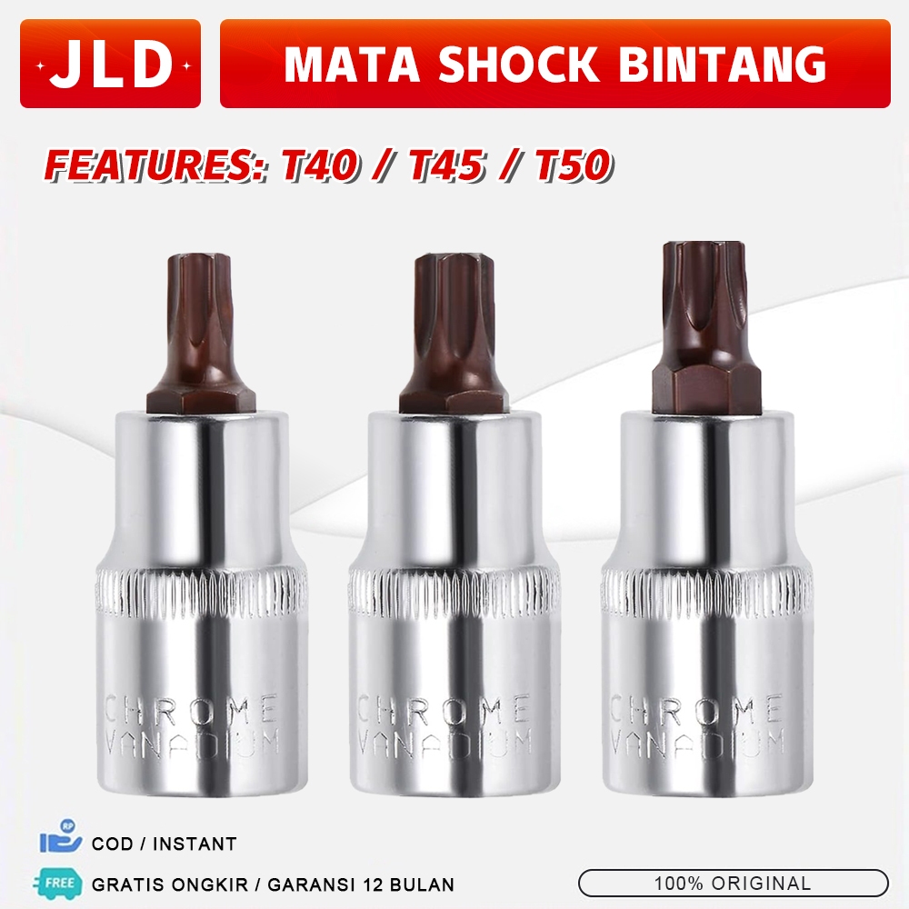 Jual JLD 1/2'' Mata Kunci Shock Bintang T25 T27 T30 T35 T40 T45 T50 T52 ...