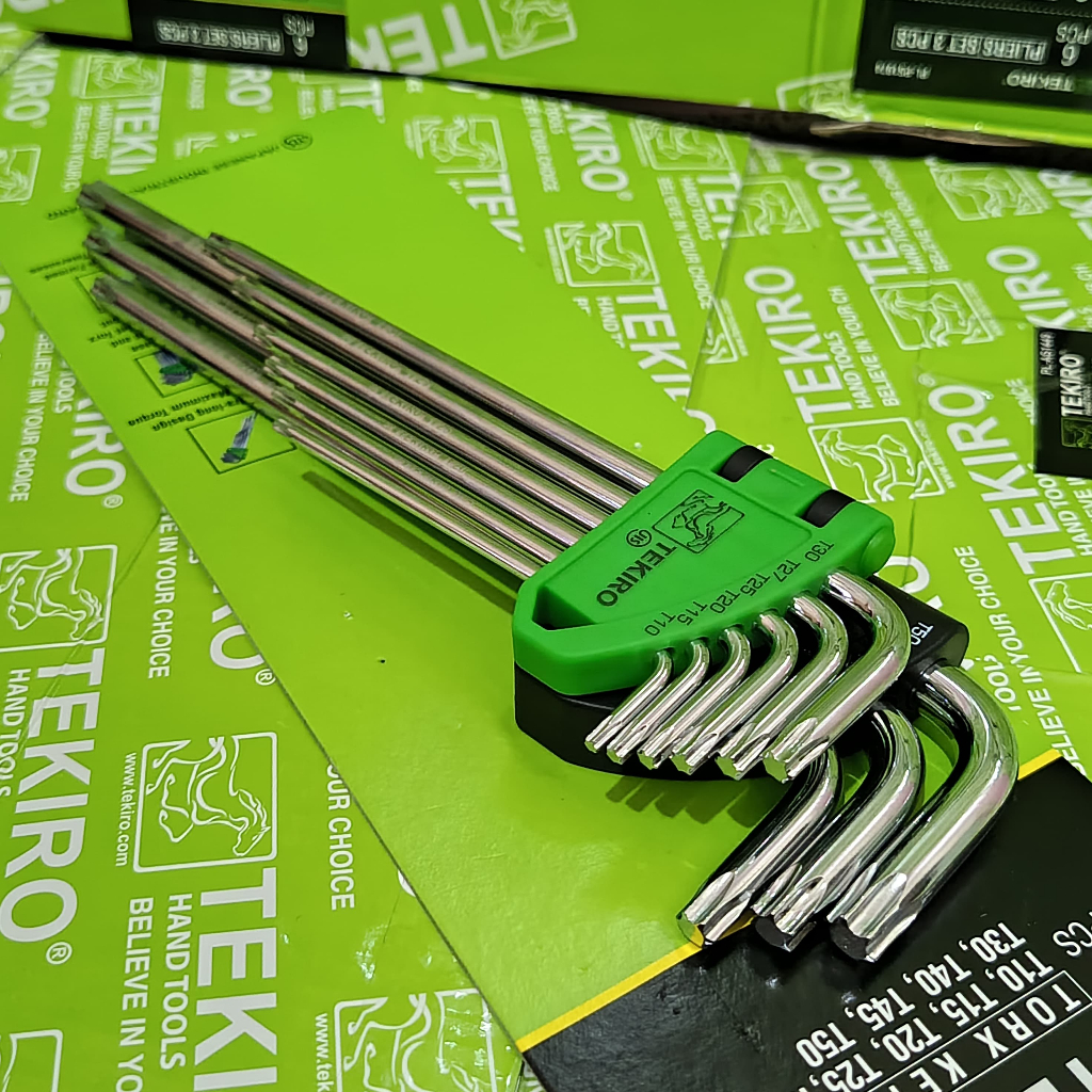 Jual Kunci L Bintang Tekiro Kunci L Bintang Set 9 Pcs Torx Key Set Kunci L Lubang Panjang Tekiro ...
