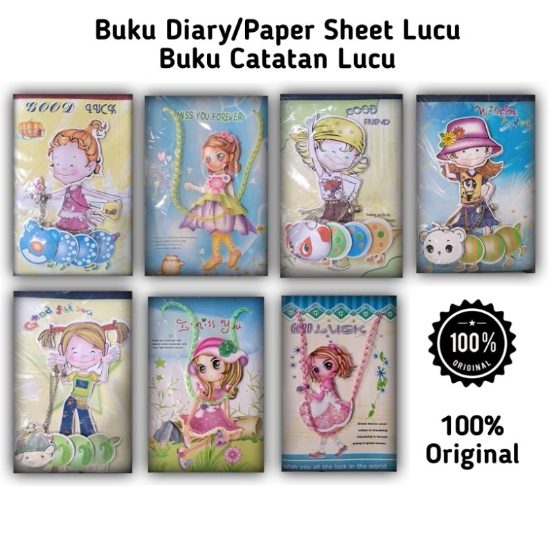 Jual Buku Diary Lucu / Paper Sheet Lucu / Buku Catatan Lucu | Shopee ...