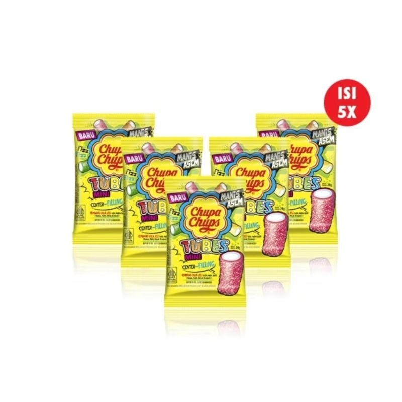 Jual Chupa Chups Sour Tubes Mini 24gr - Permen Jeli Asam Manis Rasa ...