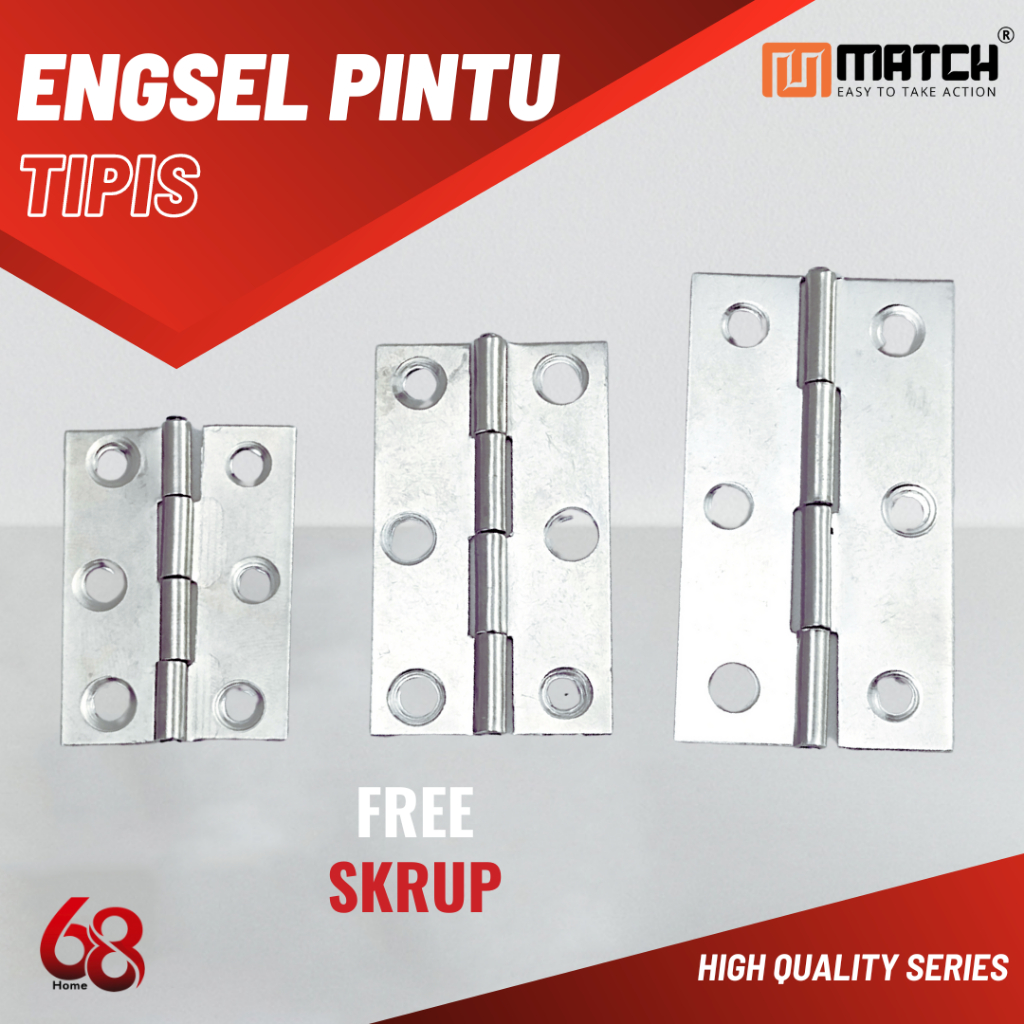 Jual Match Engsel Tipis Kupu 2 2.5 3 inch Engsel Lemari Plat Pintu ...