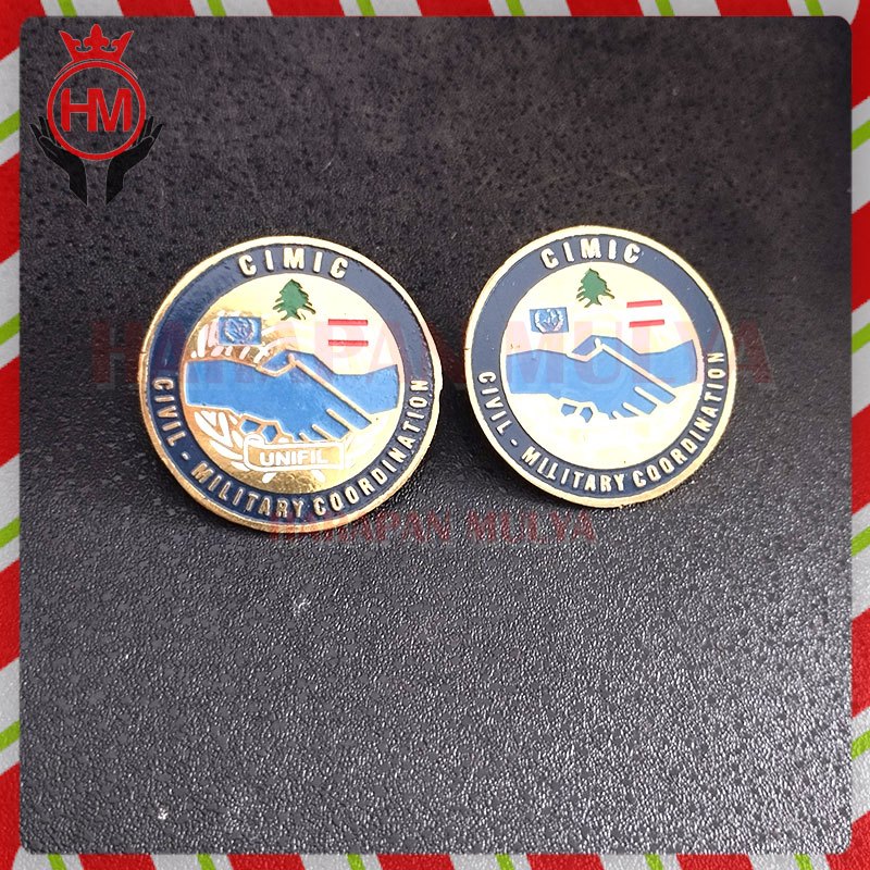 Jual Bros Pin Logo Cimic Lencana Civil Military Coordination - Harapan ...